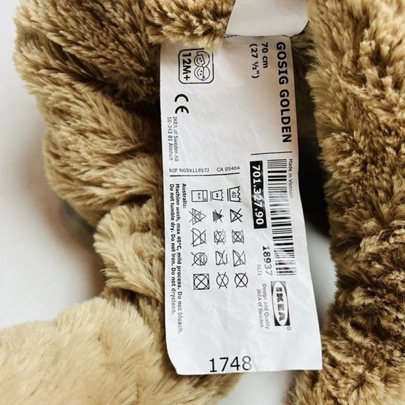 IKEA | Toys | Ikea Gosig Golden Retriever Puppy Dog Jumbo Large Plush ...